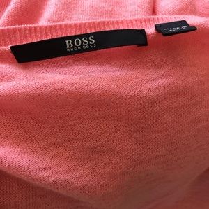 Hugo Boss | Tops | Hugo Boss Short Sleeve Peachy Pink Cashmere Top ...